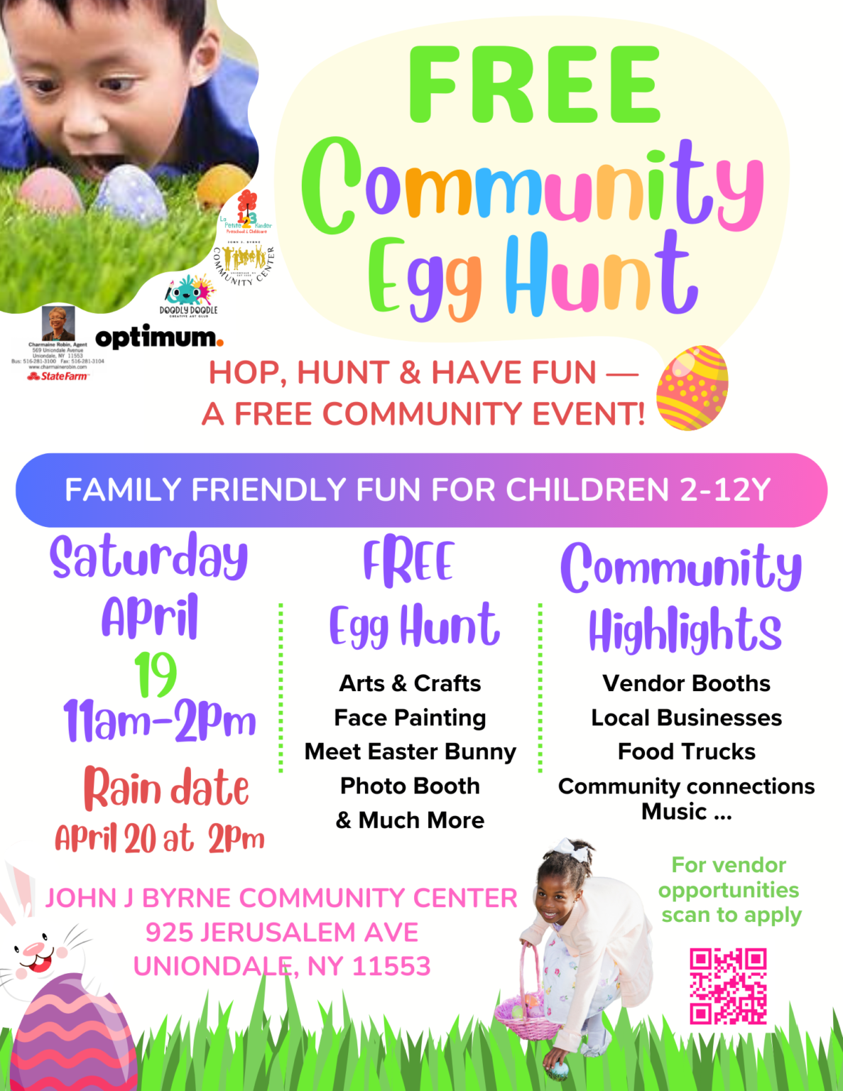Doodly Doodle Community Egg Hunt - John J. Byrne Community Center ...