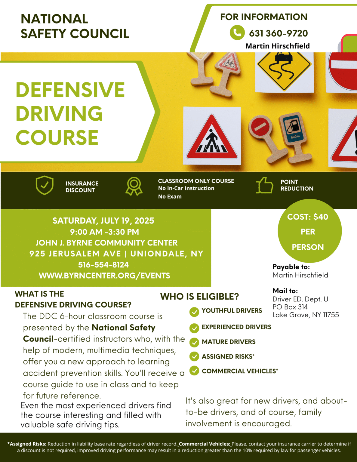 National Safety Council Defensive Driving Course - John J. Byrne ...